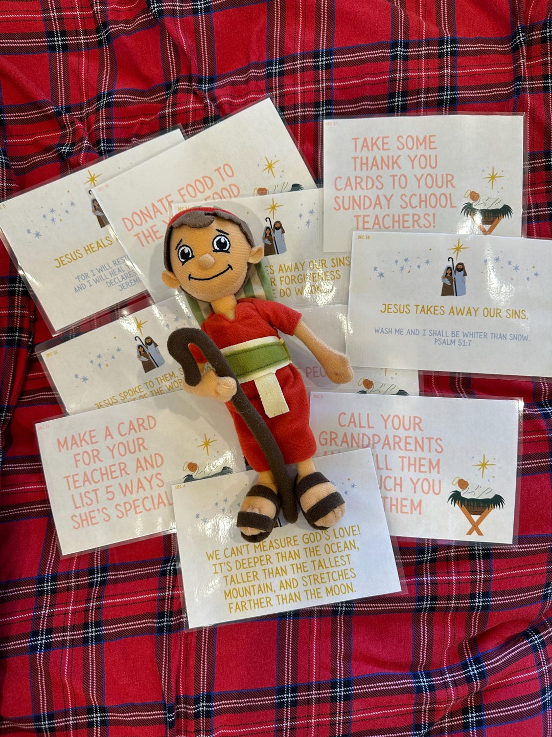 Shepherd on the Search Cards Christian Elf on the Shelf Cards Digital ...