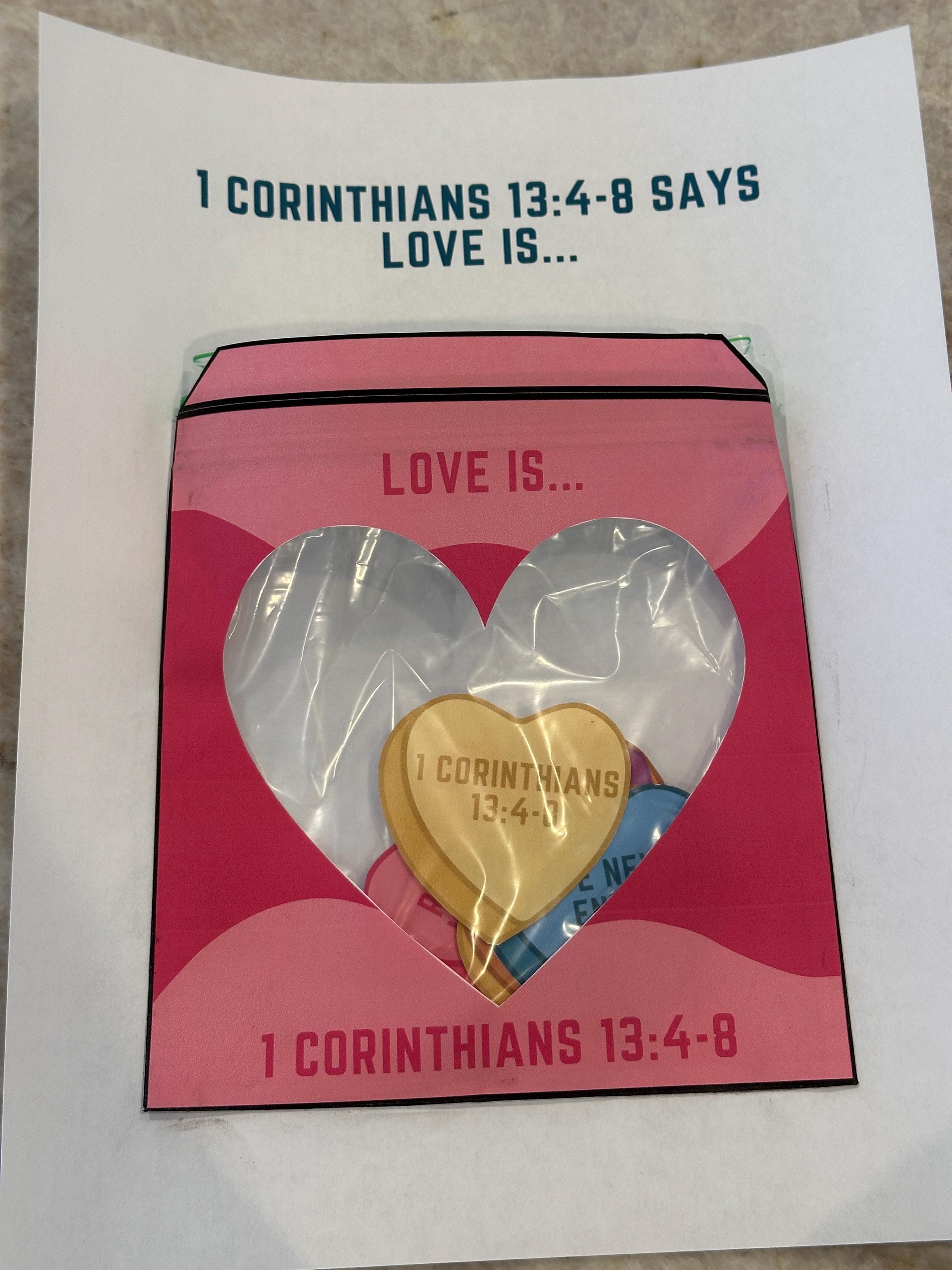 Love is Conversation Hearts – Biblical Love Printable | 1 Corinthians ...