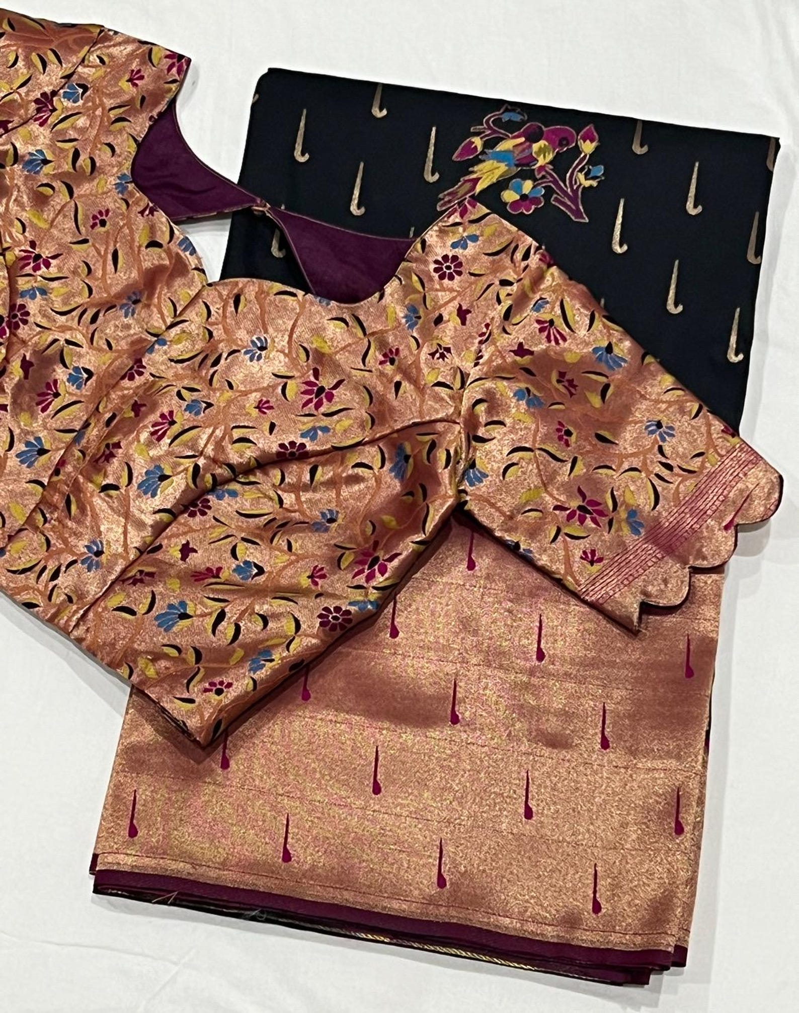 Exquisite Paithani Muniya Border Saree With Adjustable Blouse 34-44 - Etsy