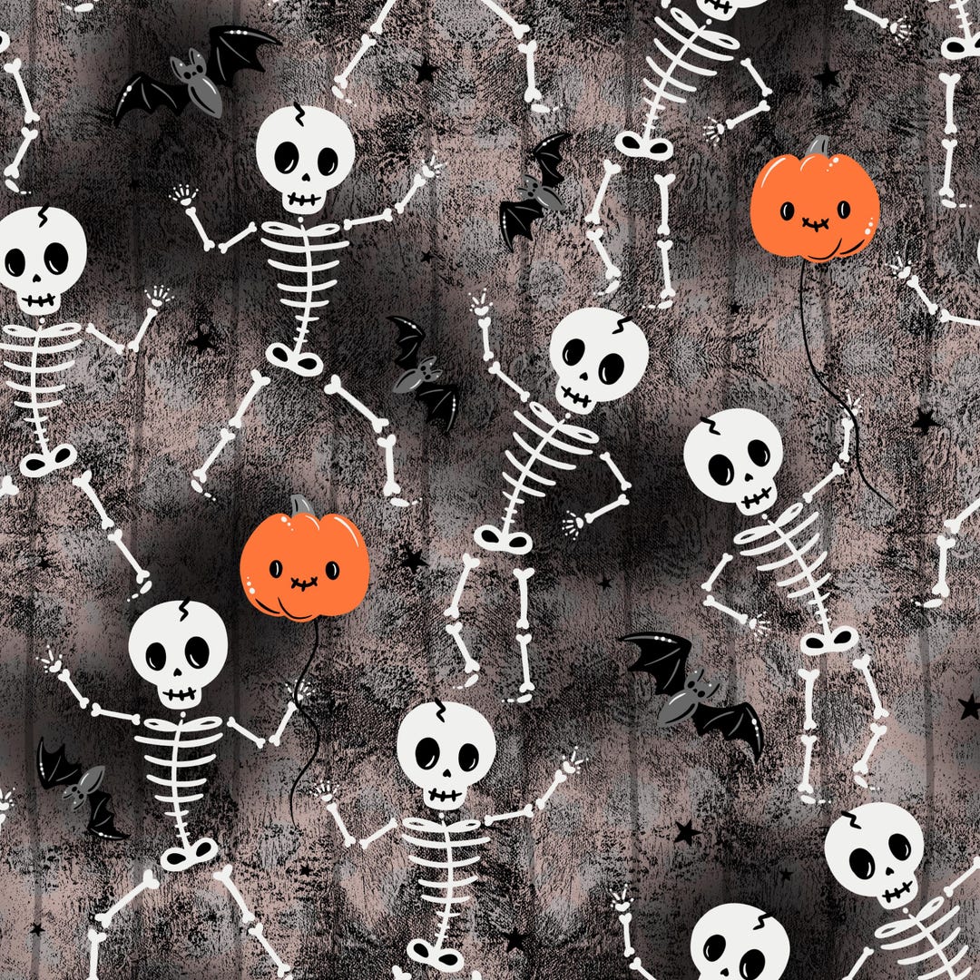 Spooky Halloween Baby Bummies, Skeleton Pumpkins Baby Bloomers, Grey ...