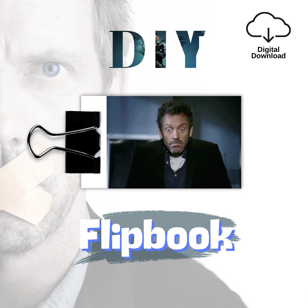 Digital DIY Flipbook House GIF Printable Animated Instant Download Flip Book - Etsy