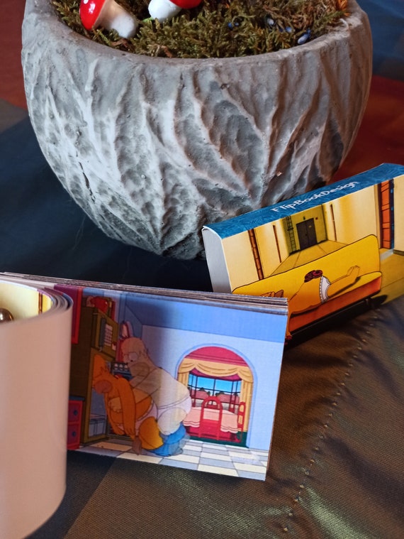 Flipbook The Simpsons Illustration Handmade Customized | Etsy