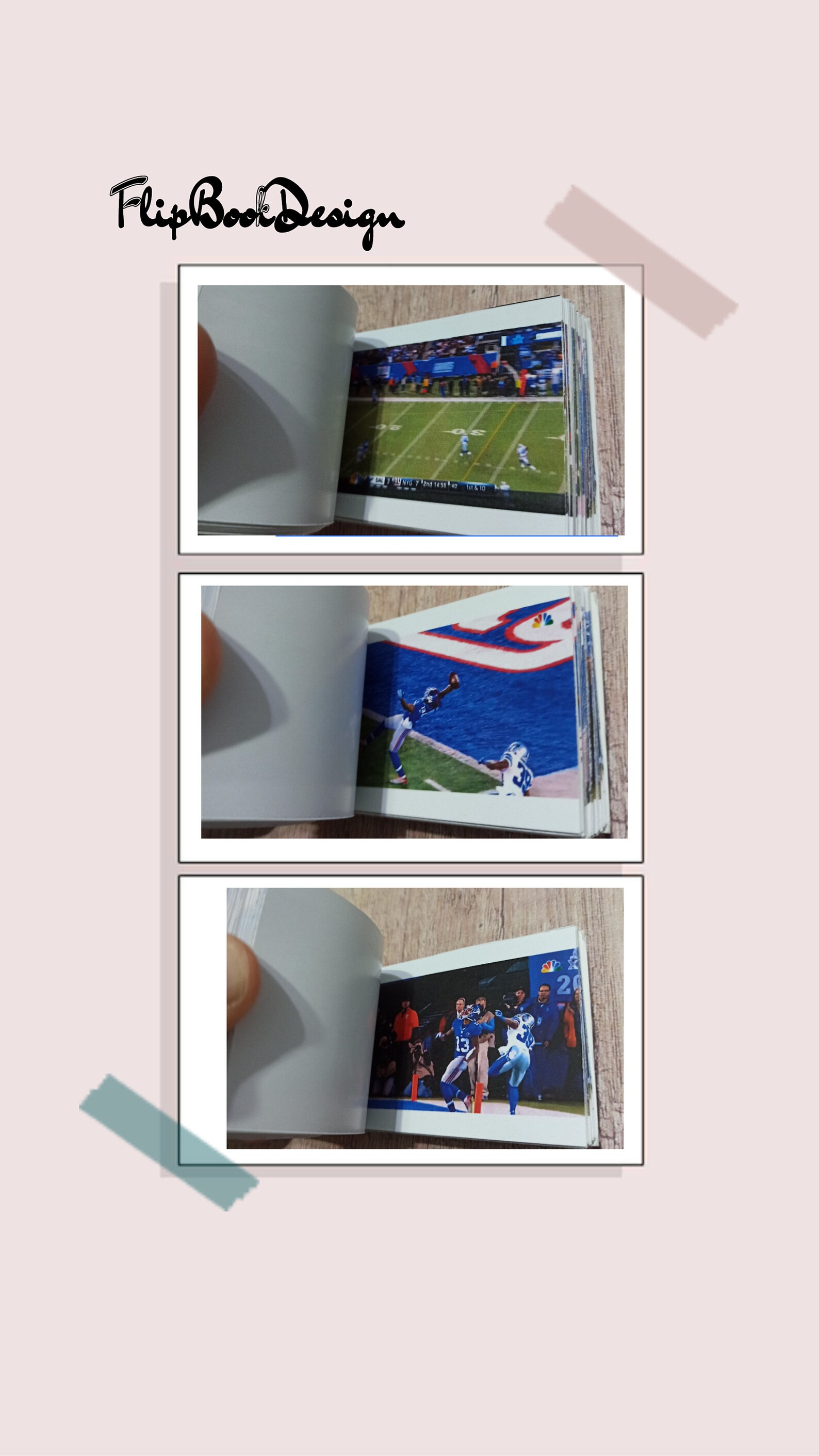 Flipbook National Football League NFL Illustration Handmade Customized ...