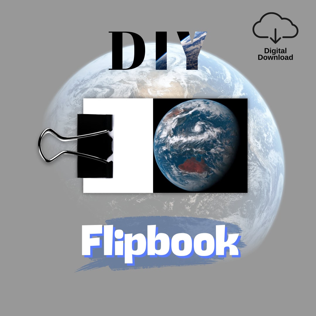 Digital DIY Flipbook | the World GIF | Printable Animated Instant ...