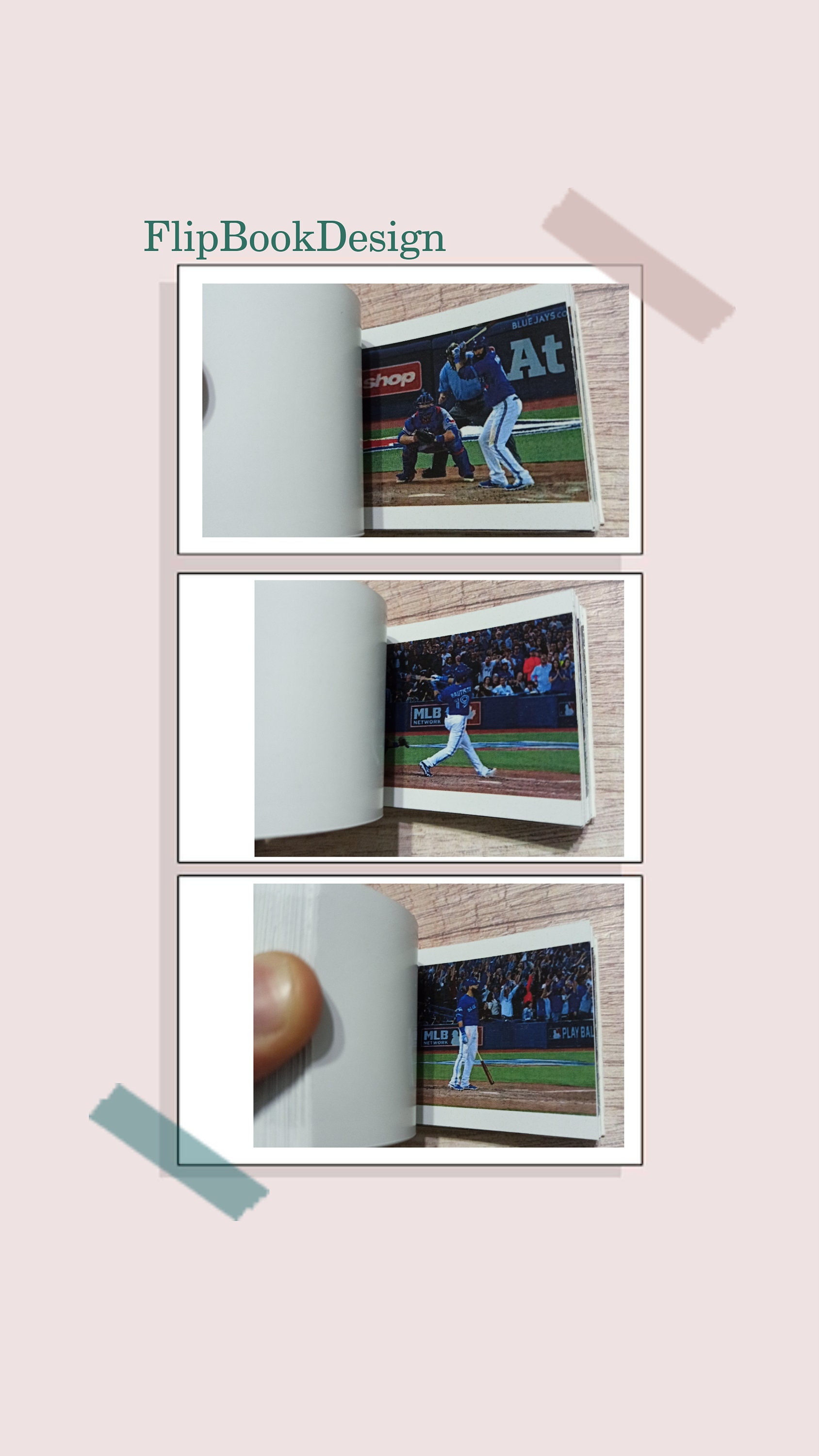 Flipbook Baseball MLB Ilustración hecha a mano Animación | Etsy
