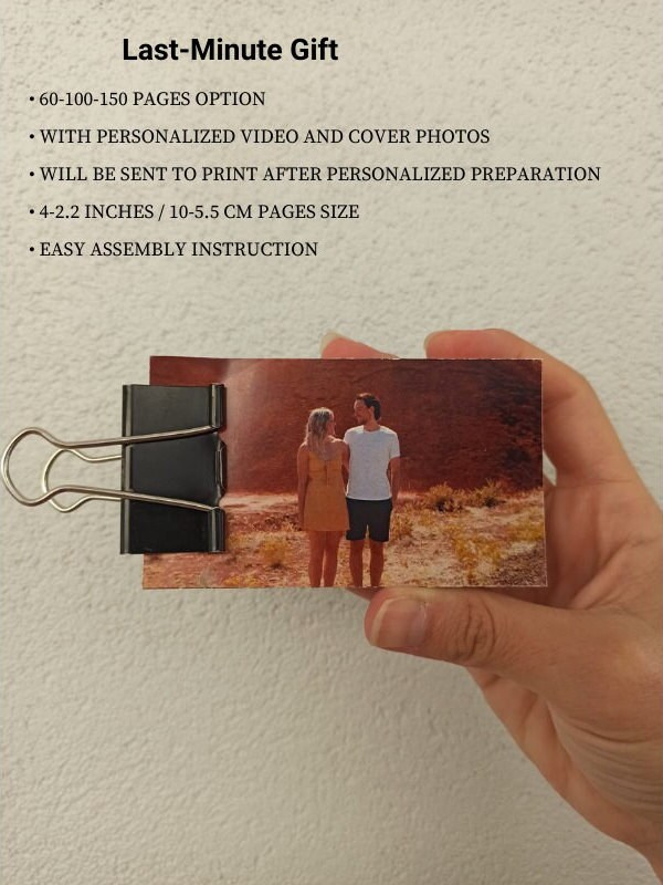 Digital Personalized Flipbook From Your Memories Illustration Handmade ...