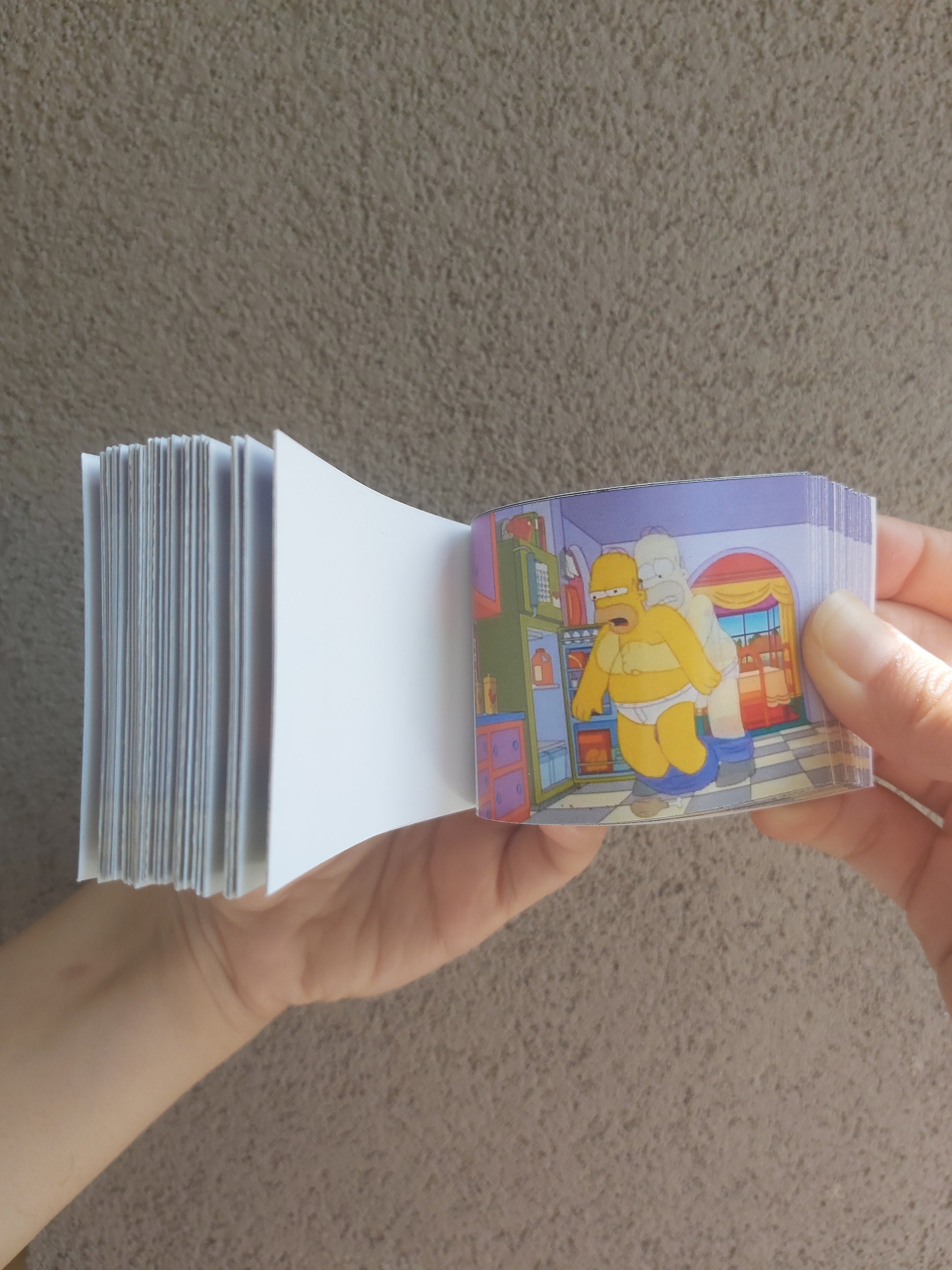 Flipbook the Simpsons Illustration Handmade Customized Animation - Etsy