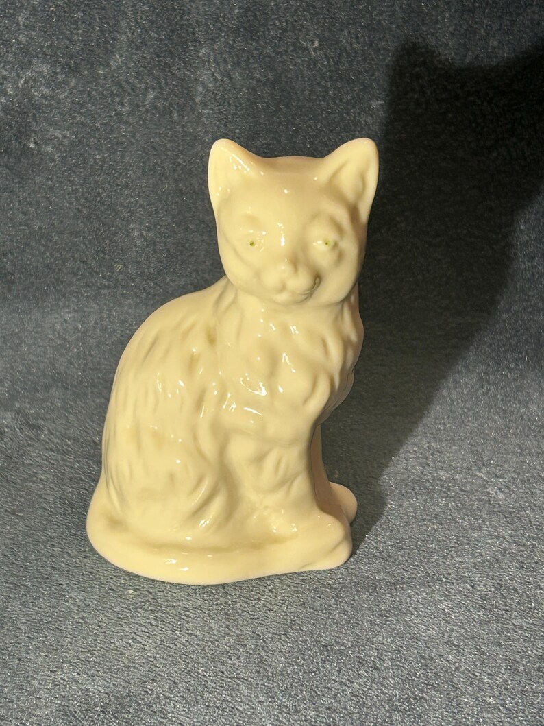 Belleek Porcelain Cat - Etsy
