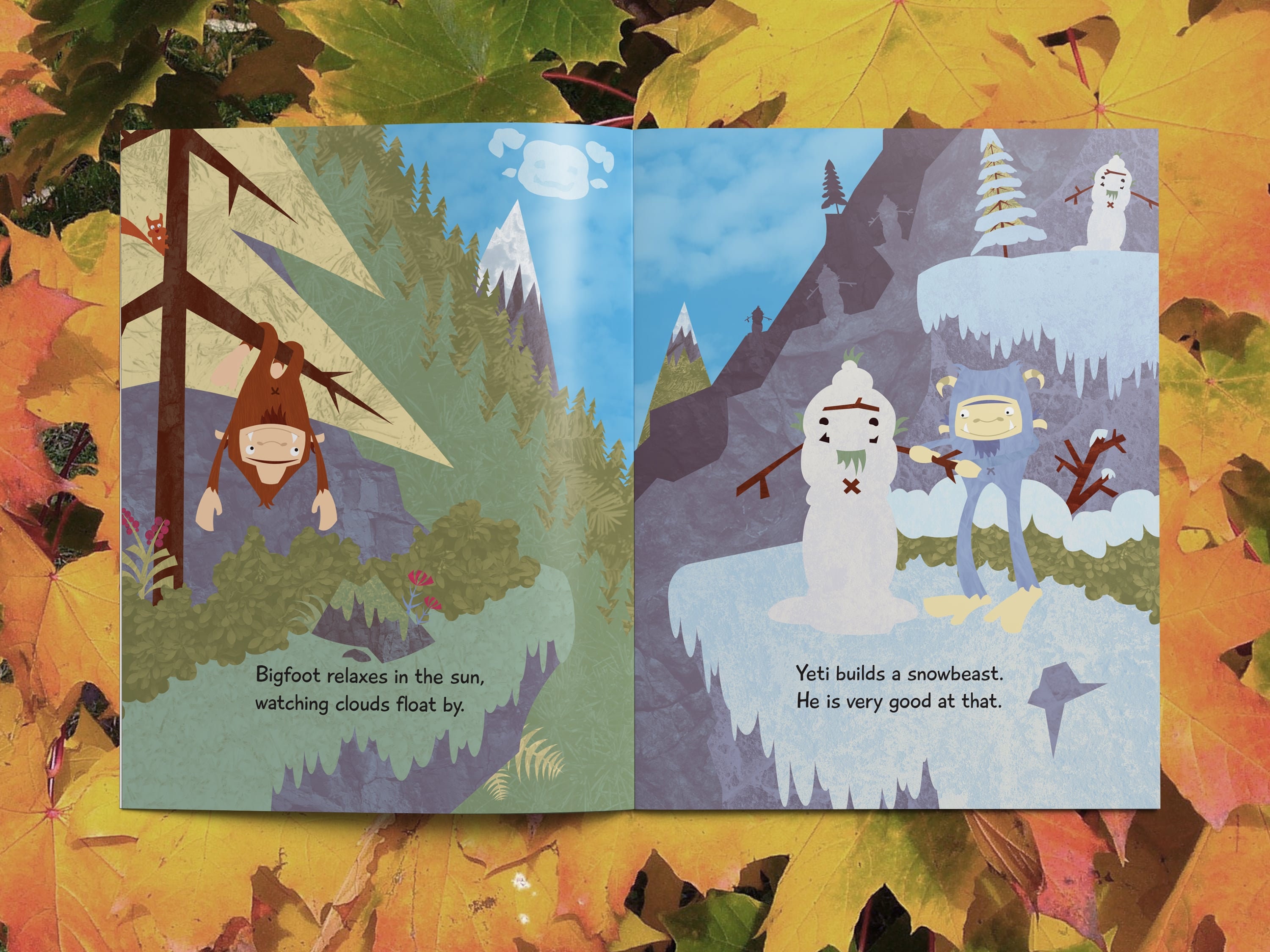 Bigfoot and Yeti Children's Picture Book Funny Mythical Monster ...