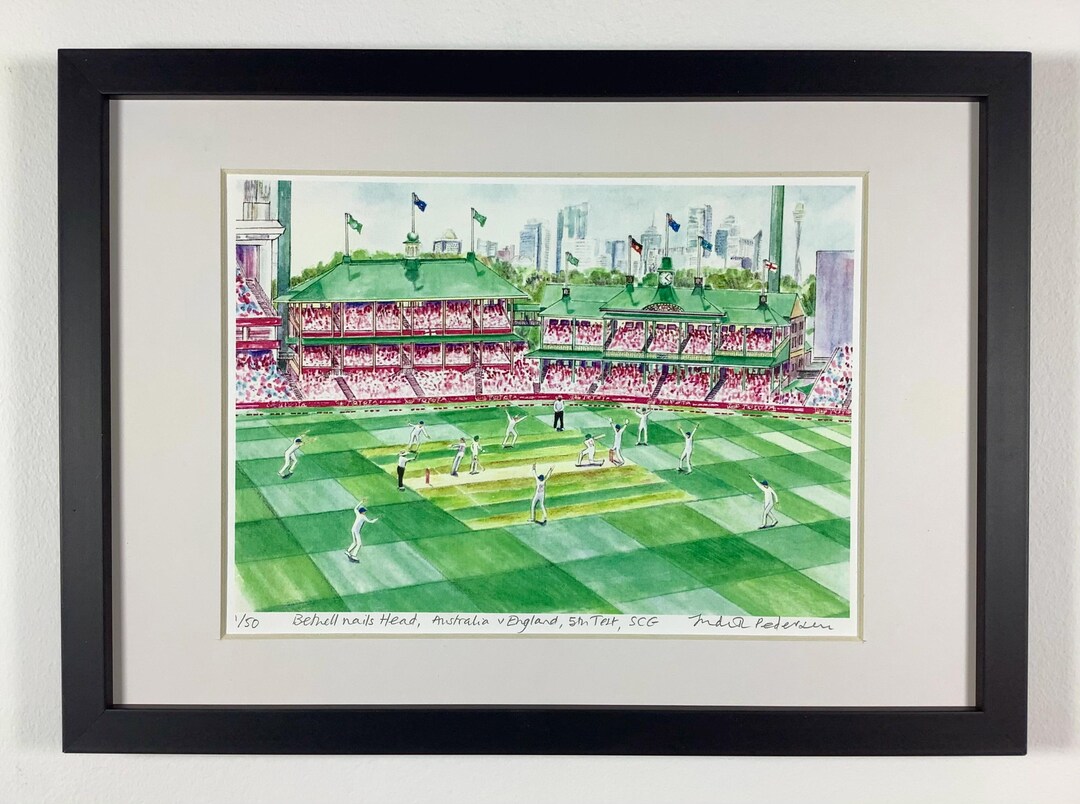 Bethell Nails Head, Ashes Cricket, Australia V England, Sydney Cricket ...