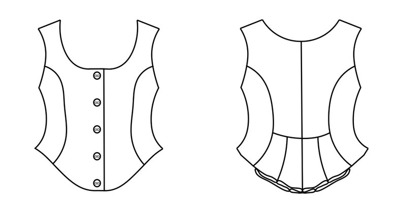 Plus-size Vest E-pattern, Historically Inspired Bodice, Marie Vest - Etsy