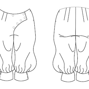 Plus-size Breeches E-pattern, Digital Download PDF Sewing Pattern for ...