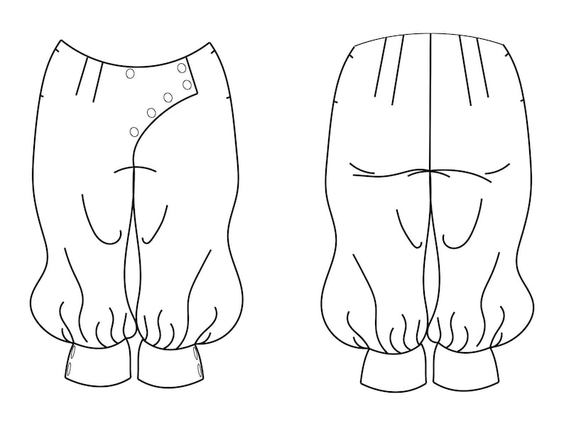 Plus-size Breeches E-pattern, Digital Download PDF Sewing Pattern for ...