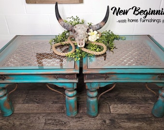 Rustic End Tables - Etsy
