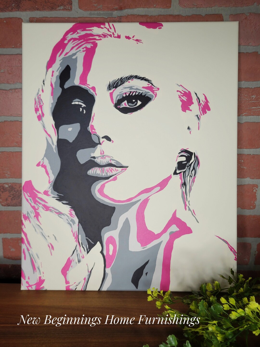Lady Gaga Pop Art | Acrylic Painting on Canvas | Original Artwork Wall ...