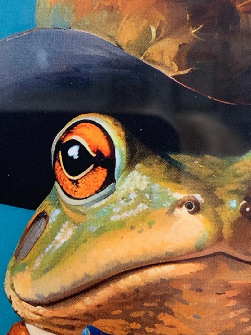 Toad, Toad Art, Toad Print, Toad Portrait Poster, Renaissance Toad Oil ...