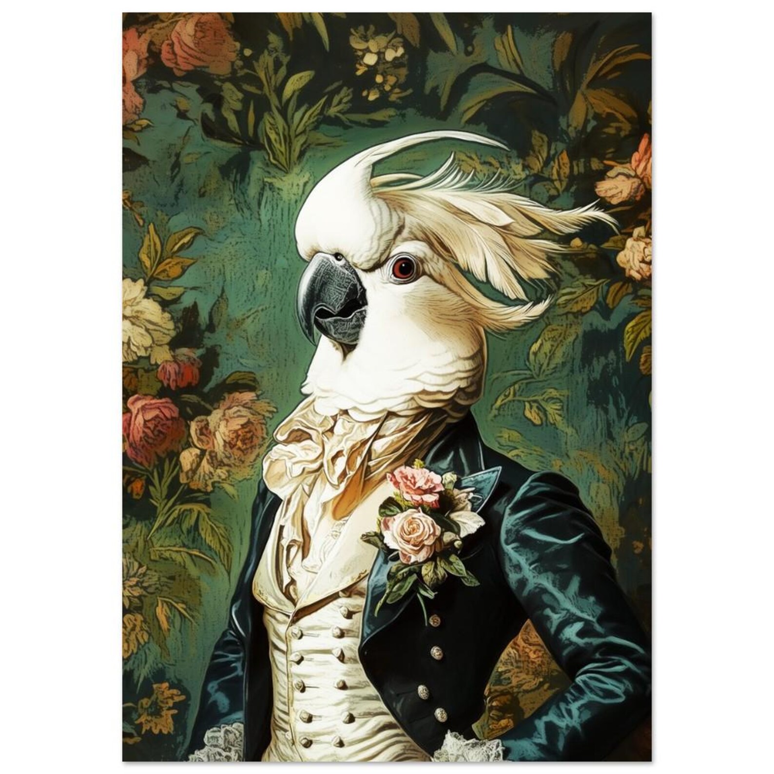 Lord Benedict. Cockatoo, Bird, Funny Bird, Poster Art, Art Print ...