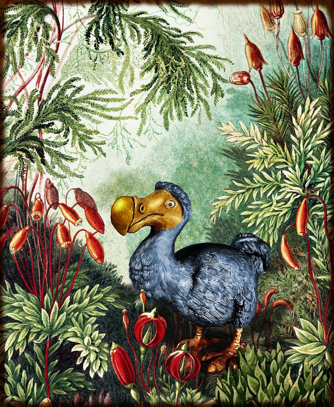 Blue Dodo, Dodo, Alice in Wonderland, Bird Art, Nature, Digital Art ...