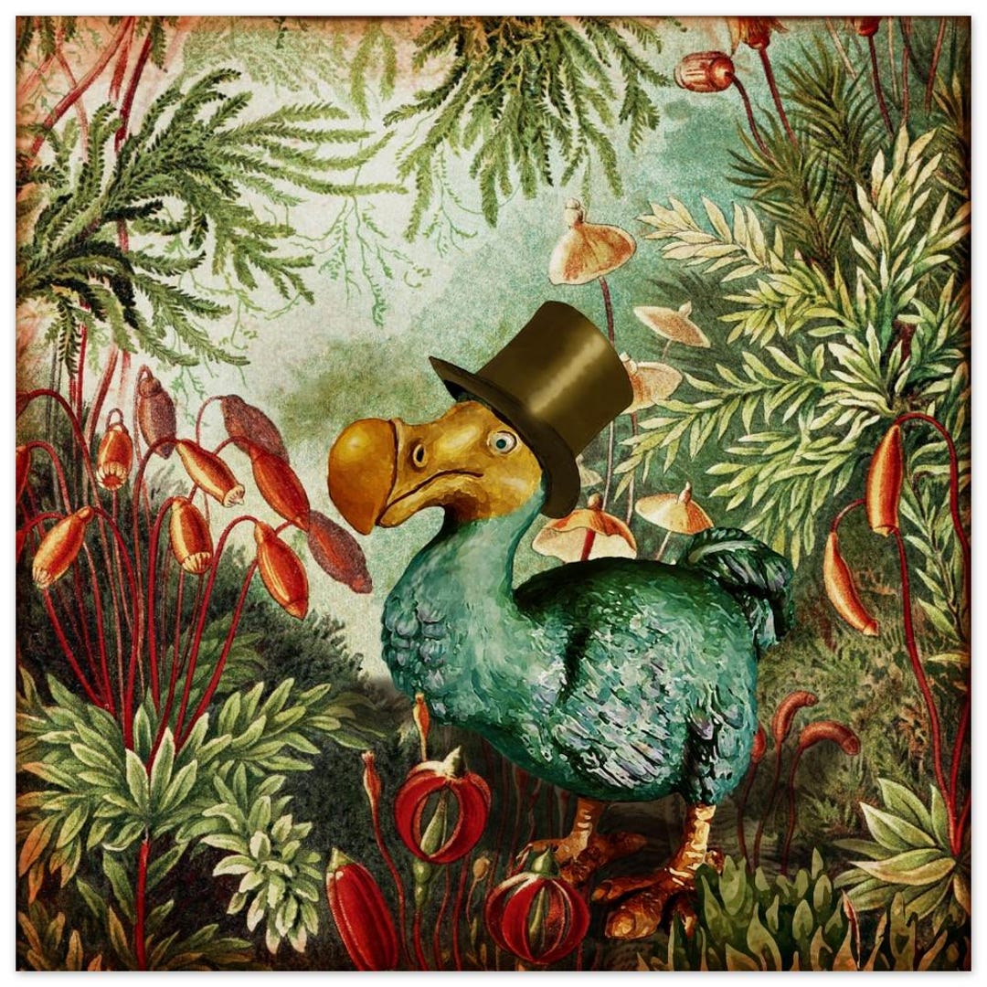 Dodo Bird, Art Print- Home Decor, Painting, Alice in Wonderland ...