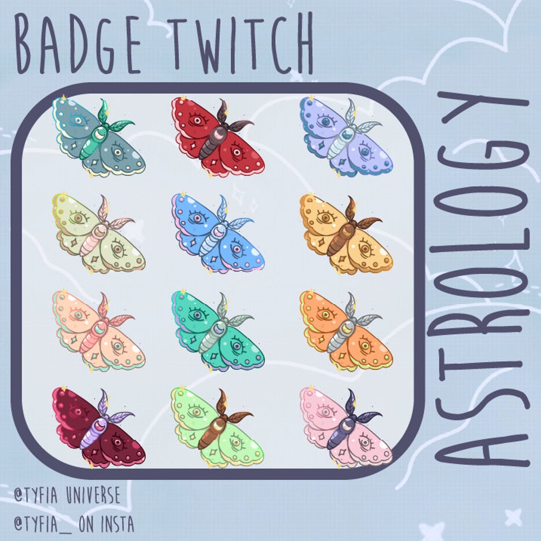 TWITCH BADGES - ASTROLOGY - All Moth Badges - Astrology - Moth Badges ...