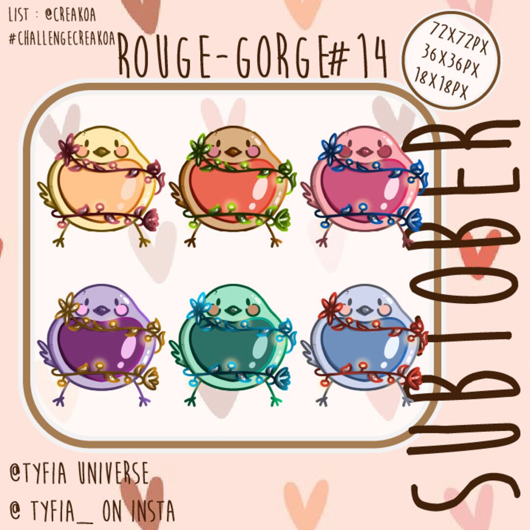 TWITCH BADGES ROBIN Robin Bird Badges Robin Subtober Robin Badges ...