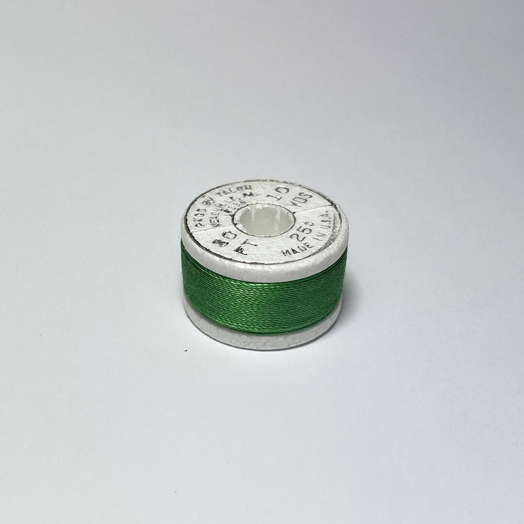 Talon Silk Buttonhole Twist Thread, Green 760, 10yd Vintage Spool, Hand ...