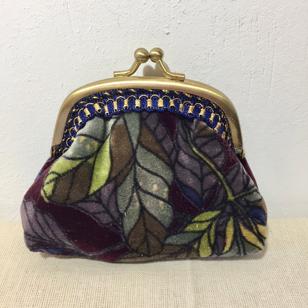 Cartera, billetera retro, cartera de cierre de beso, kit pequeño ...