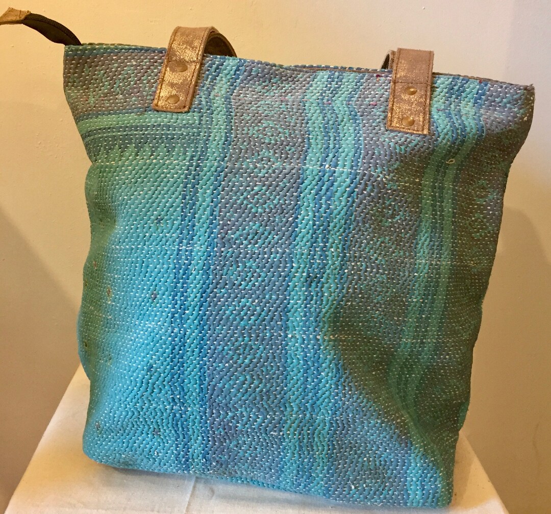 Handbag, Unique Piece, Kantha Bag, Bag, Hand Bag, Single Piece, Bag in ...