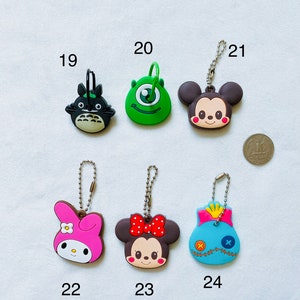 Anime Kawaii PVC Cat/bunny/chicken/bear Key Covers,key Cap Cover,kawaii ...