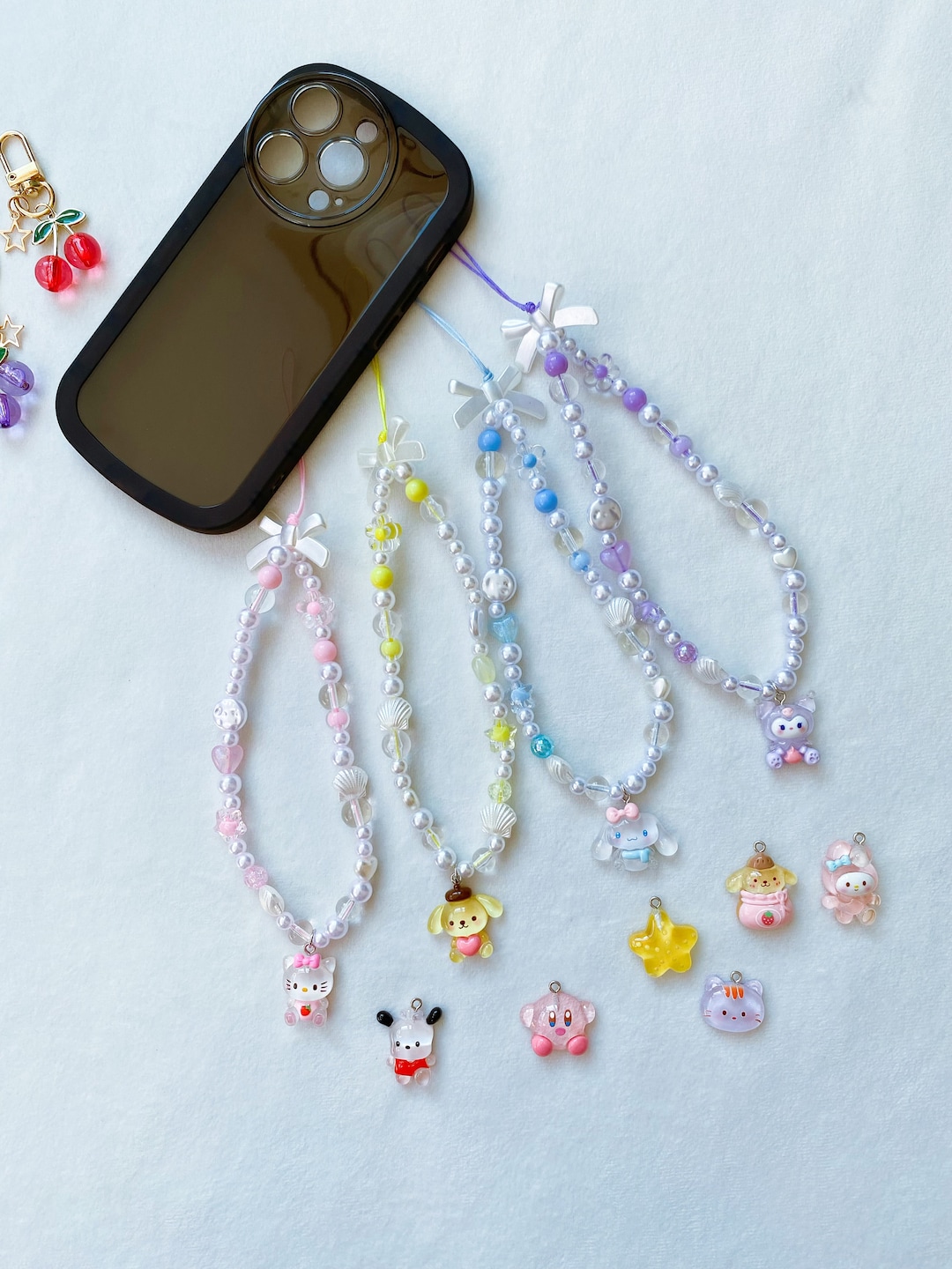 Colorful Kawaii Animal Phone Charm,cute Phone Charm Lanyard,y2k Phone ...