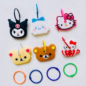 Anime Kawaii PVC Cat/bunny/chicken/bear Key Covers,key Cap Cover,kawaii ...