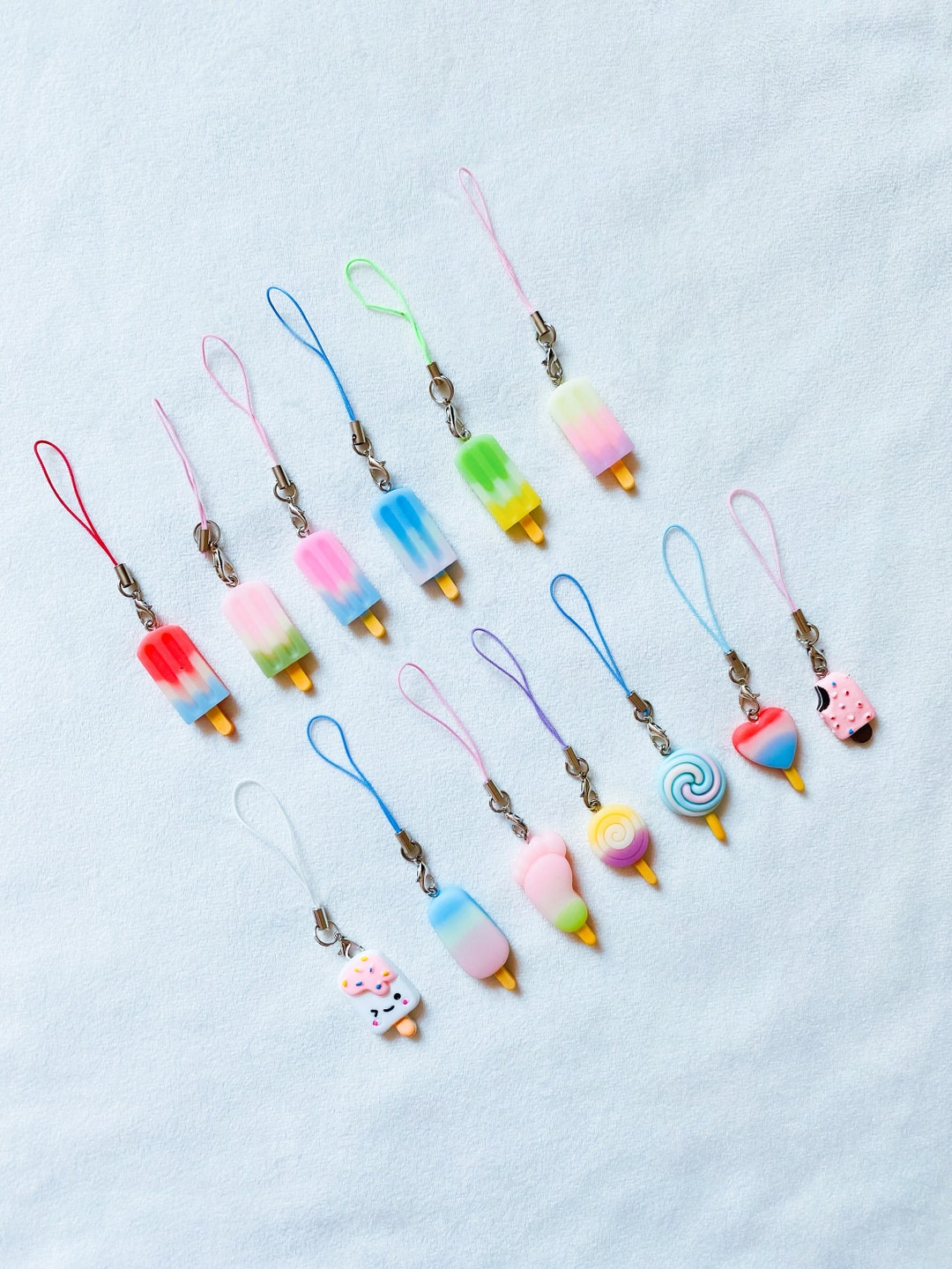 Colorful Popsicles Kawaii Phone Charm,planner Charm,ready to Ship ...
