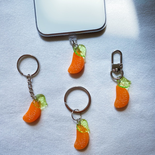 Orange Anime Keychain - Etsy