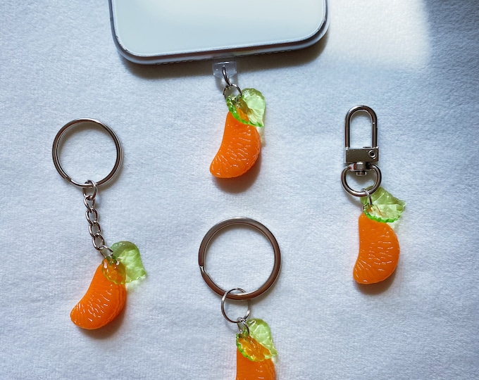 Stacked Oranges Polymer Clay Keychain - Etsy