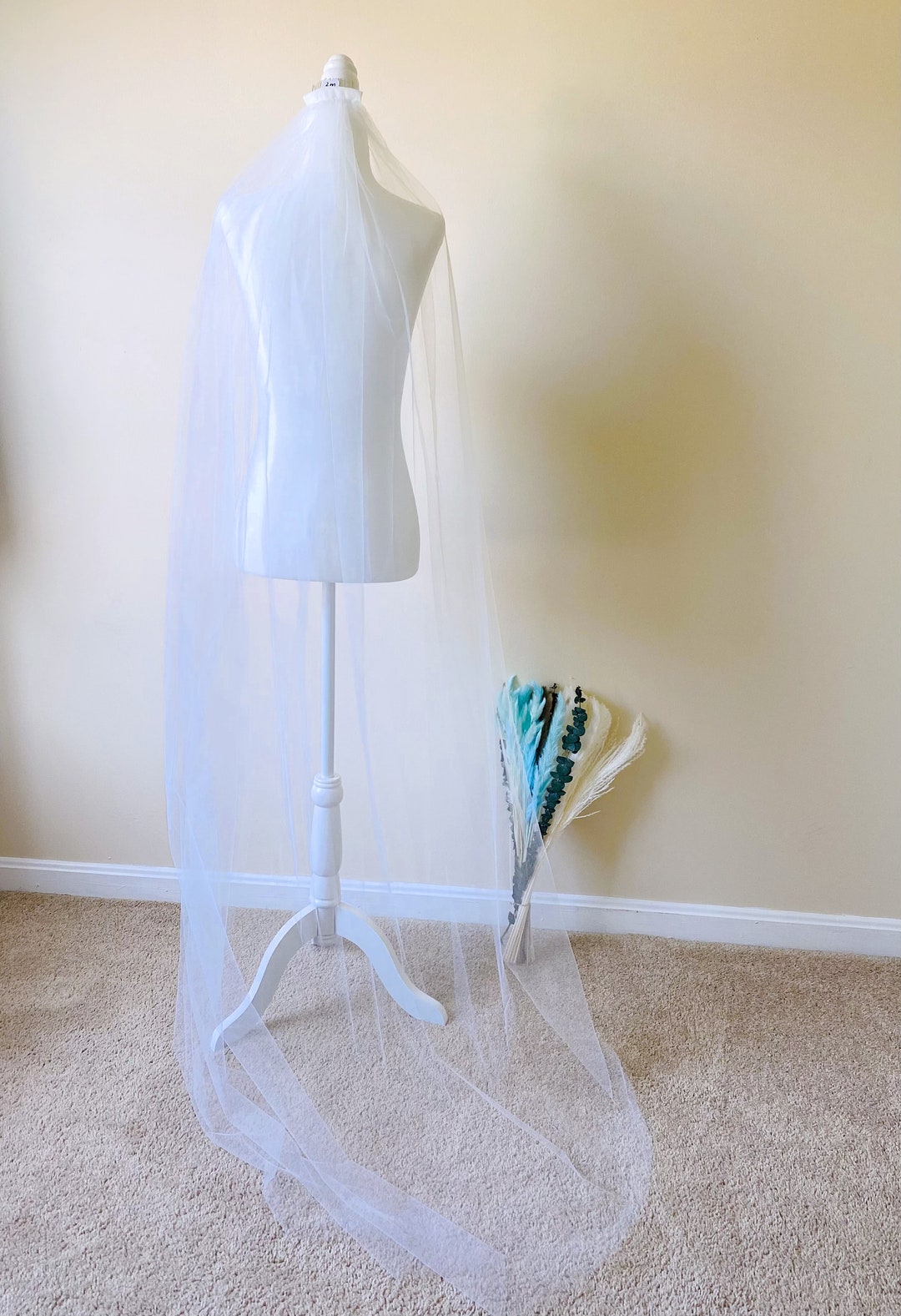 80" Simple Narrow Veil,fast Shipping,soft Wedding Veil, Ready to Ship ...