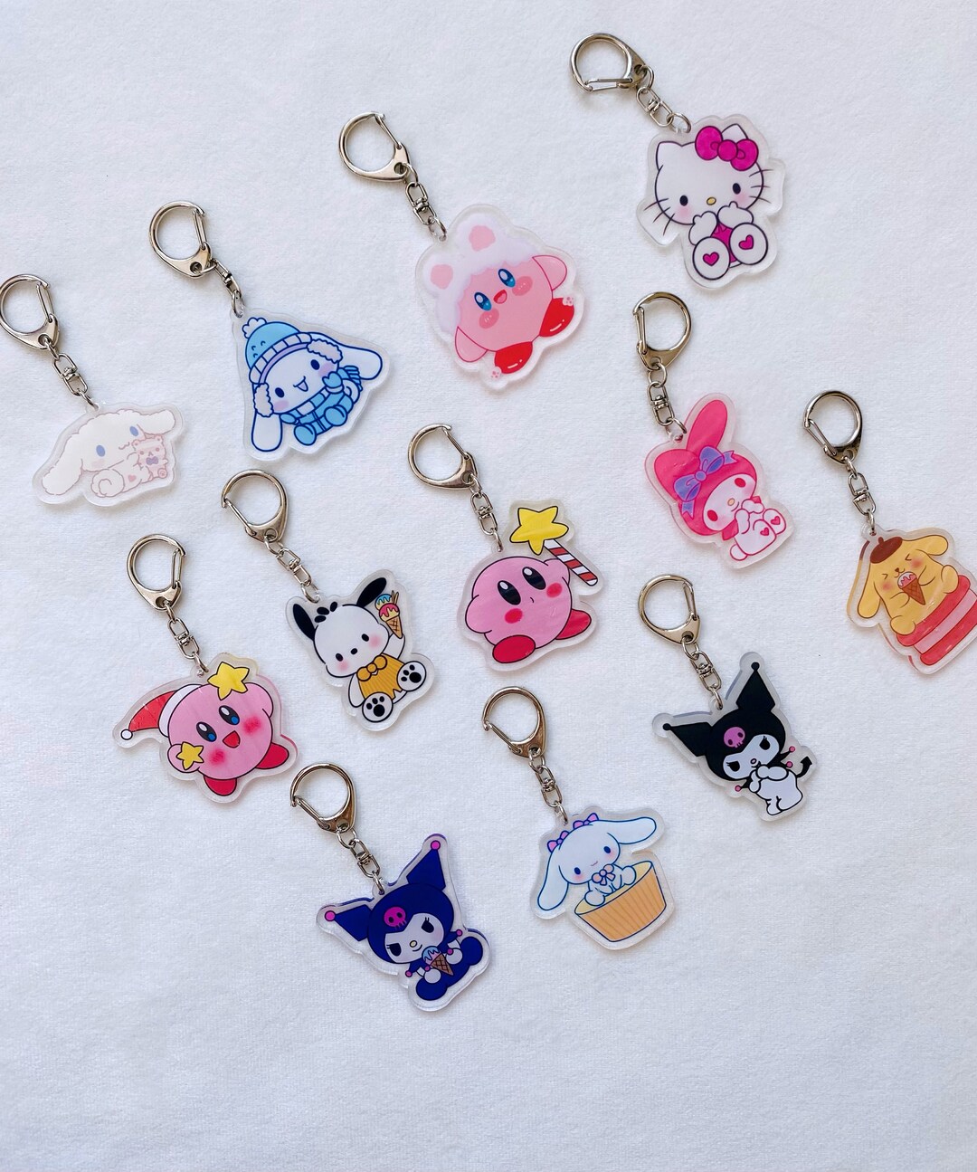 Cute Dog/bunny/kitty Keychain,kawaii Keyring,animal Keychain,animal ...