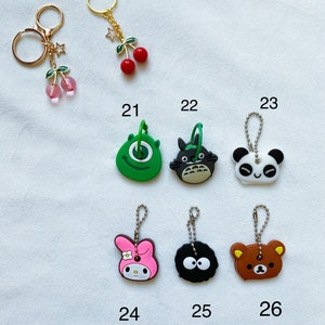 Anime Kawaii PVC Cat/bunny/chicken/bear Key Covers,key Cap Cover,kawaii ...