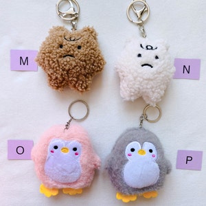 Cute Bunny/puppy/cloud/whale Plush Keychain,kawaii Accessory Gift ...