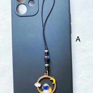 Black Handmade Astronauts Kawaii Phone Charm,cute Planner Charm,ready ...