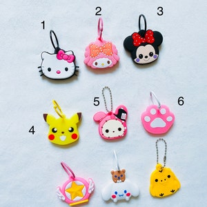 Anime Kawaii PVC Cat/bunny/chicken/bear Key Covers,key Cap Cover,kawaii ...