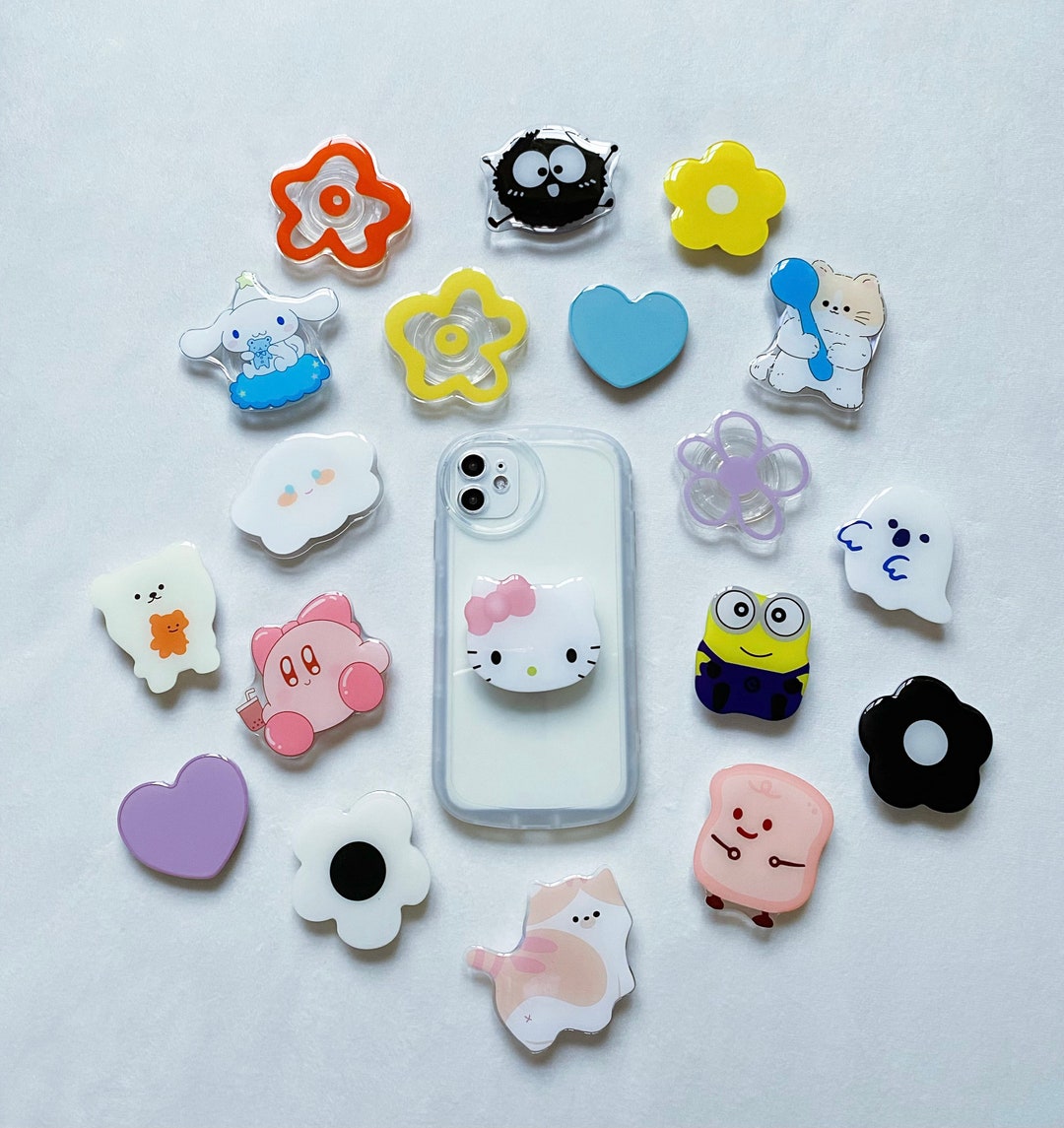 Kawaii Resin Cell Phone Grip, Cute Animal Phone Ring Holder - Etsy UK