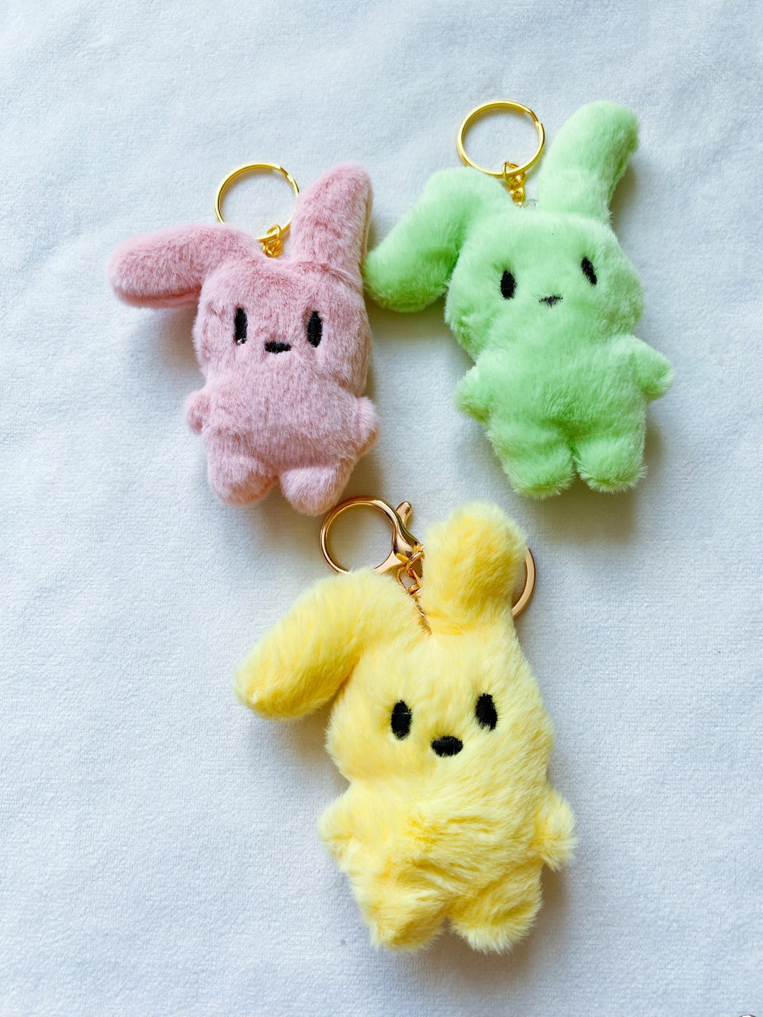 Cute Bunny Plush Keychain,kawaii Accessory Gift,easter Gift,bag Charms ...