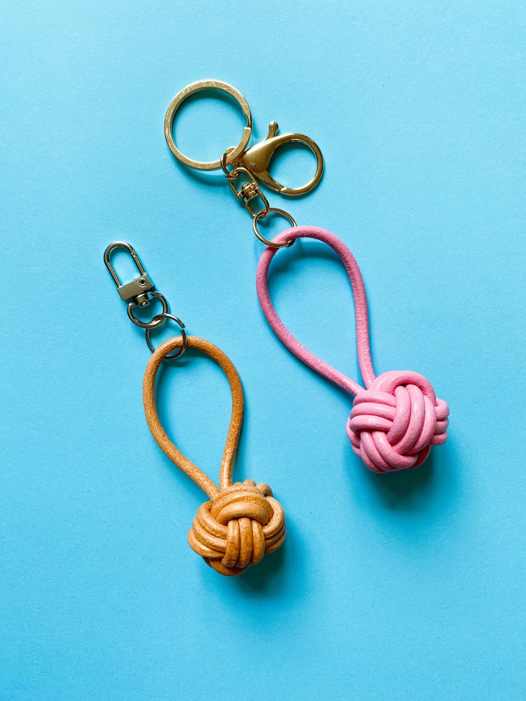 Handmade Braided Leather Keychain, Leather Key Holder,gift for Him/her ...