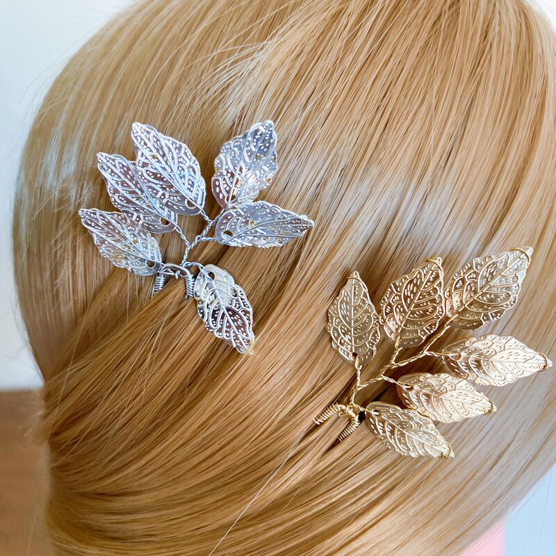 Gold Leaf Headpiece - Etsy