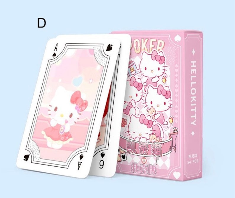 Cute Anime 54 Playing Cards, Kawaii Poker Cards,poker Deck Cards,card ...