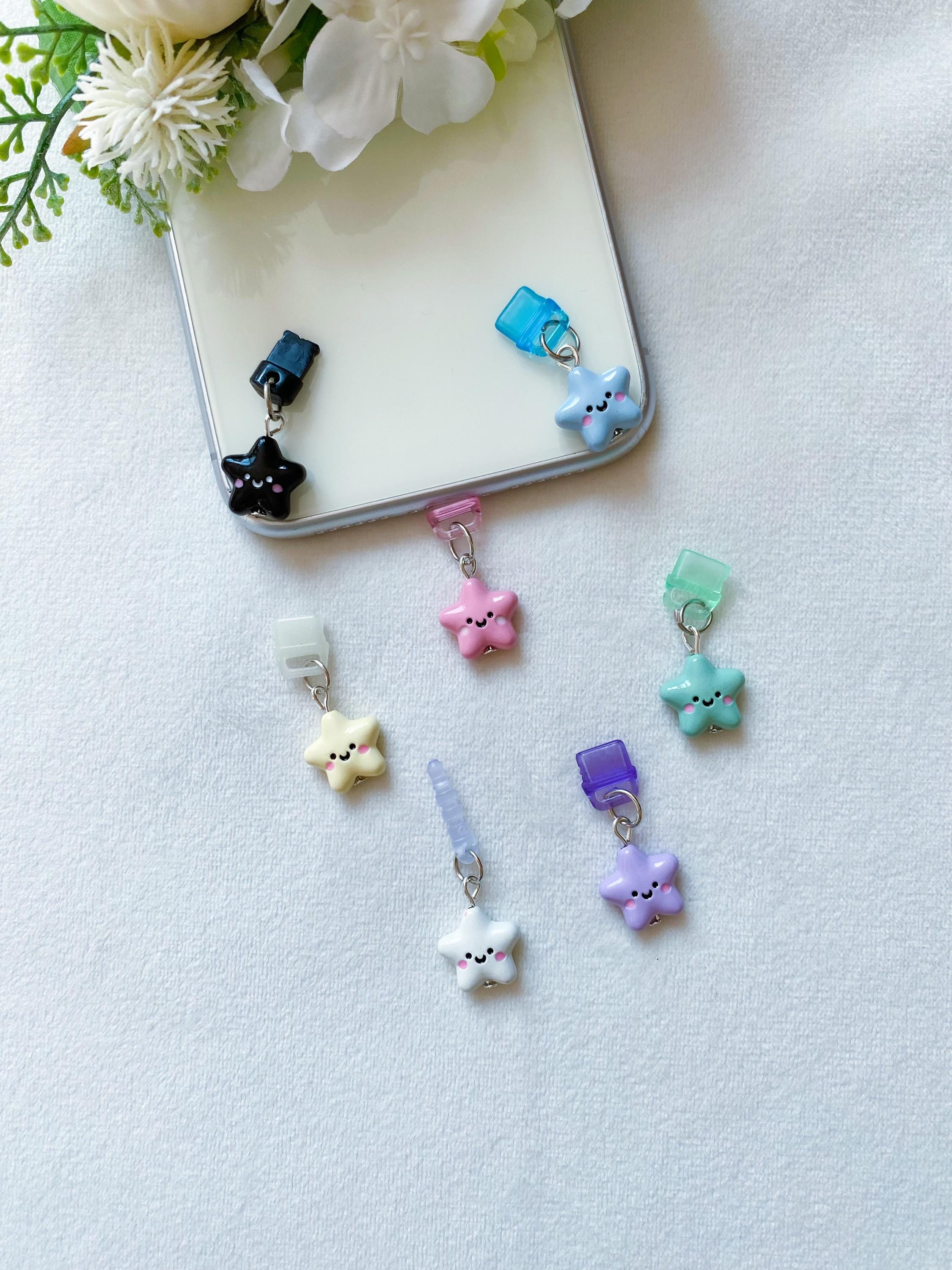 Cute Star iPhone Dust Plugs,fits Lightning Cable,kawaii Dust Plug Charm ...