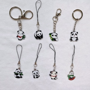 Panda Phone Charm,panda Keychain,planner Charm,ready to Ship,kawaii ...