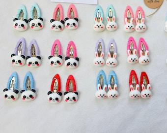 Panda Hair Clip - Etsy