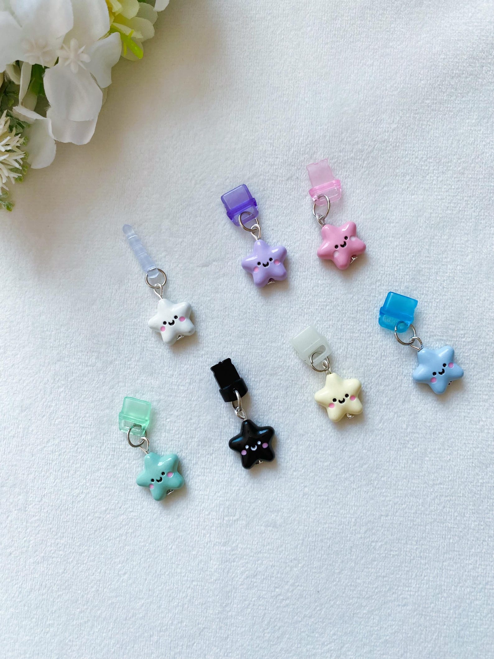 Cute Star iPhone Dust Plugs,fits Lightning Cable,kawaii Dust Plug Charm ...