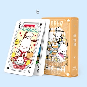 Cute Anime 54 Playing Cards, Kawaii Poker Cards,poker Deck Cards,card ...
